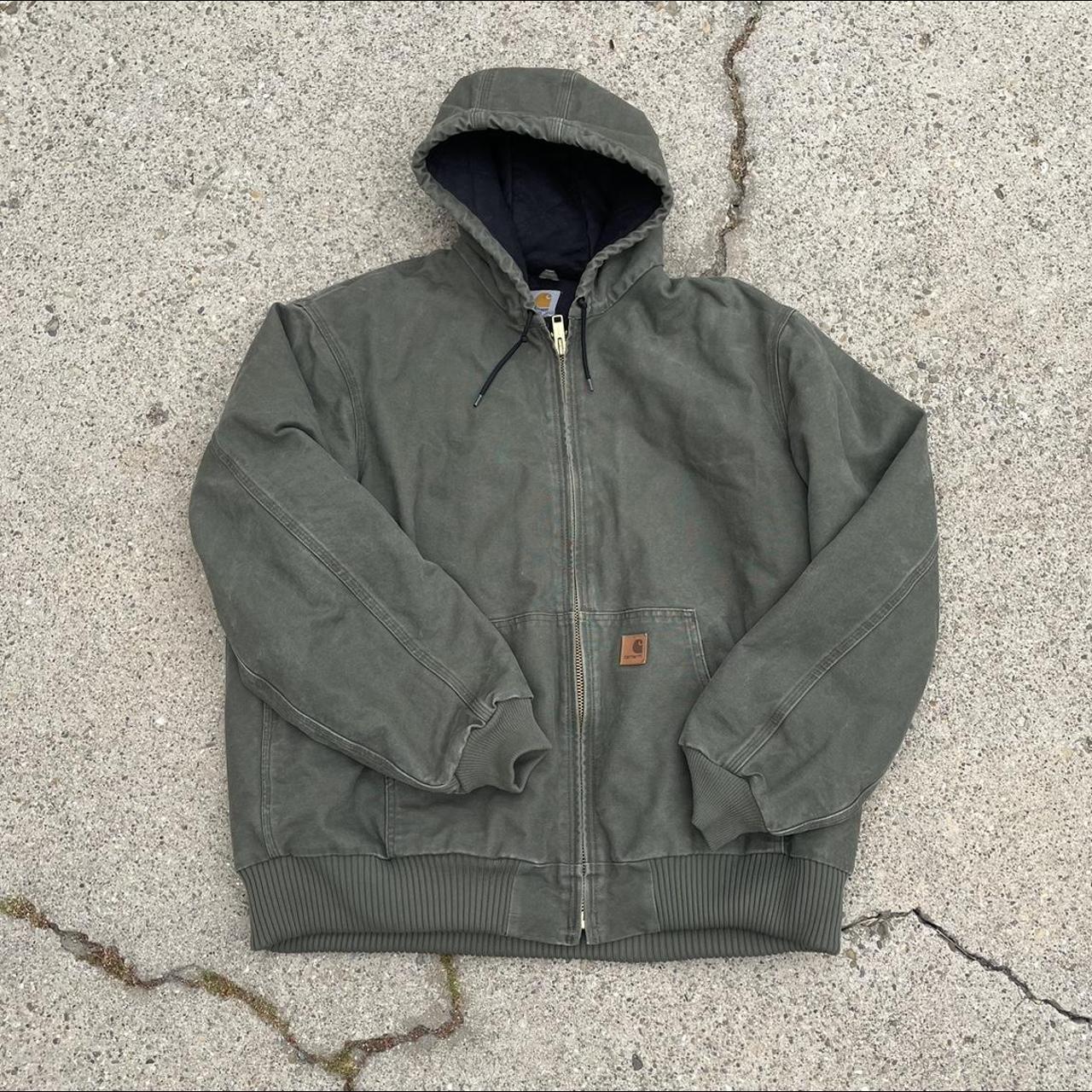Green carhartt jacket Size XL tall, this thing is... - Depop