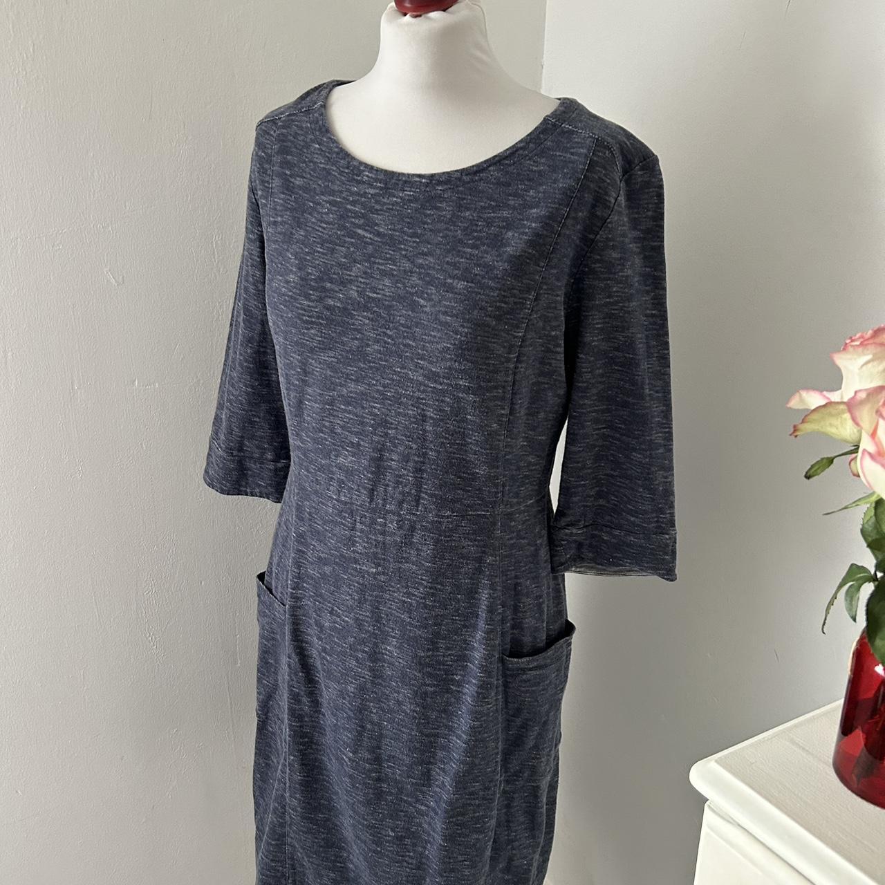 White Stuff Grey Pockets 100% Cotton Casual Dress... - Depop