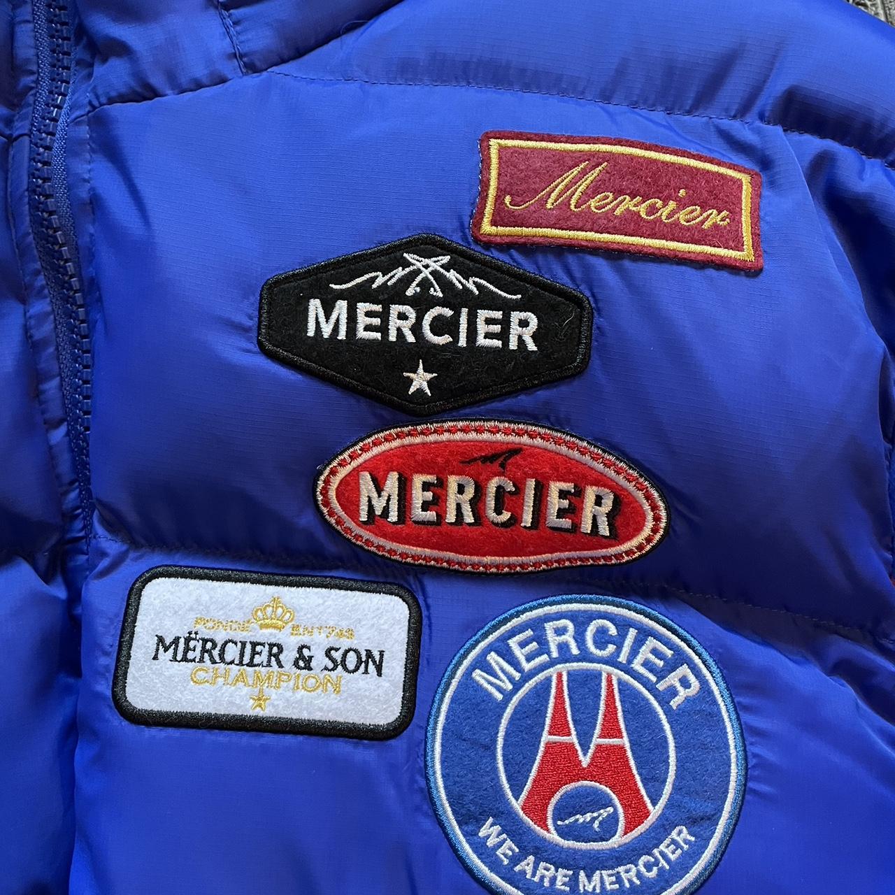 Mercier Blue puffer Detachable hood Only worn once... - Depop