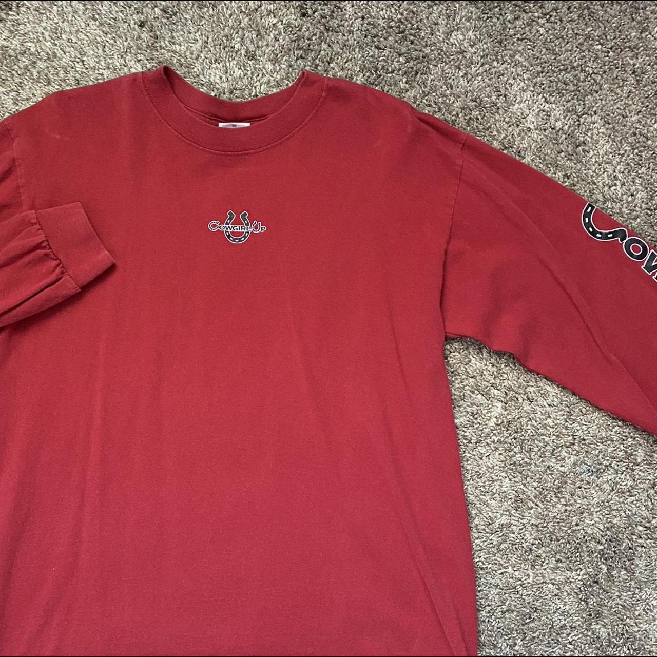 #Anvil cowgirl up longsleeve colts tee #vintage fits s - Depop