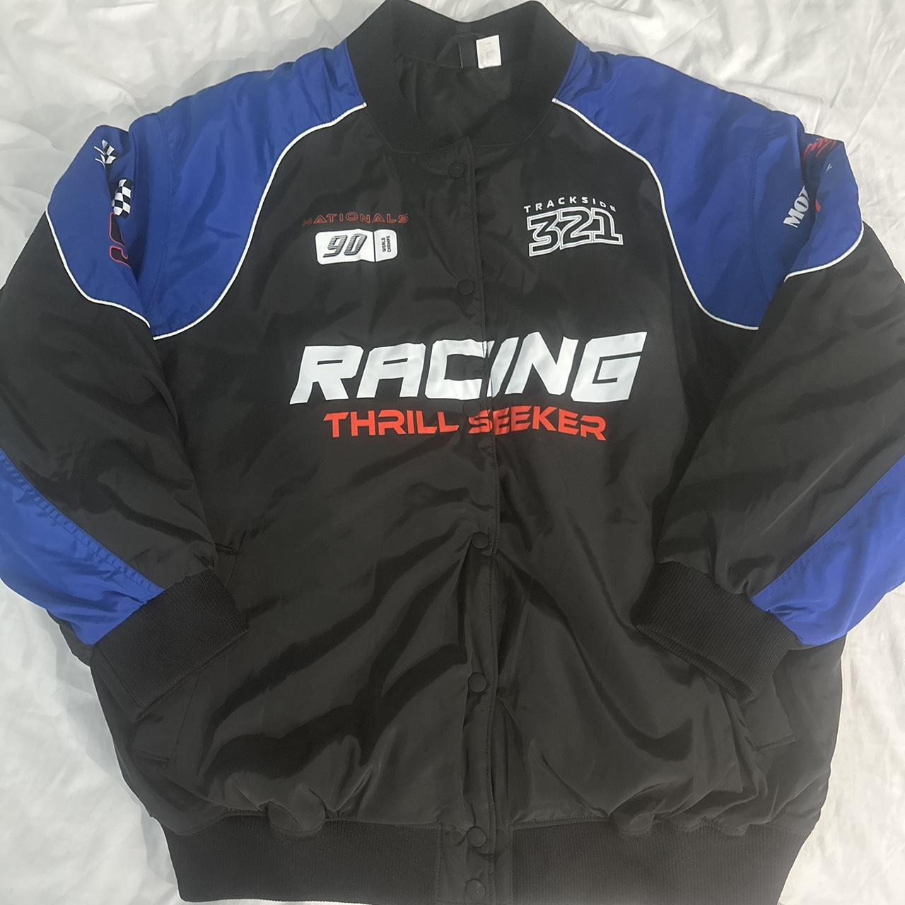 Divided H&M Racer Bomber/Puffer Jacket Size -... - Depop