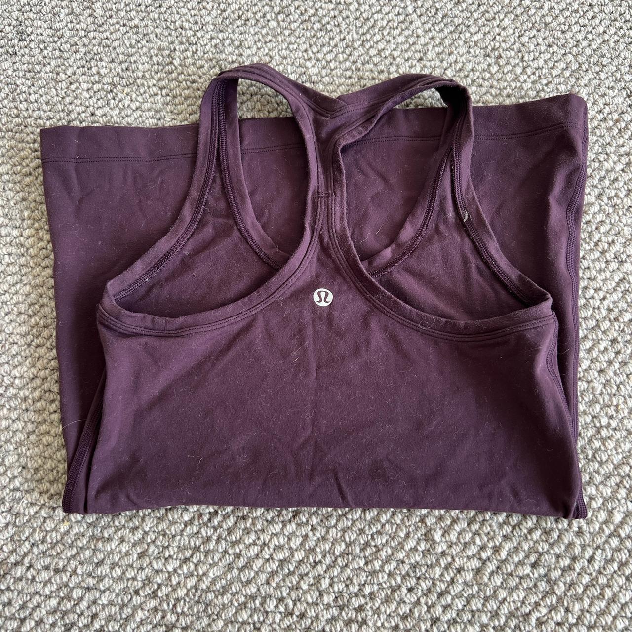 Lululemon purple tank top Lulu size 6 ... | Depop