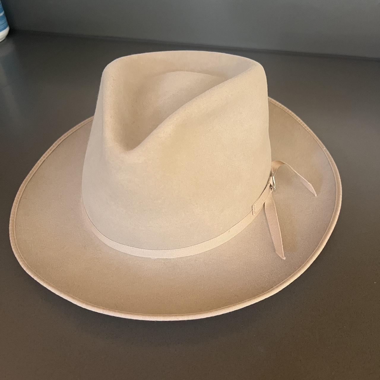 Tan Stetson Felt Hat Size: 7 5/8 - Depop