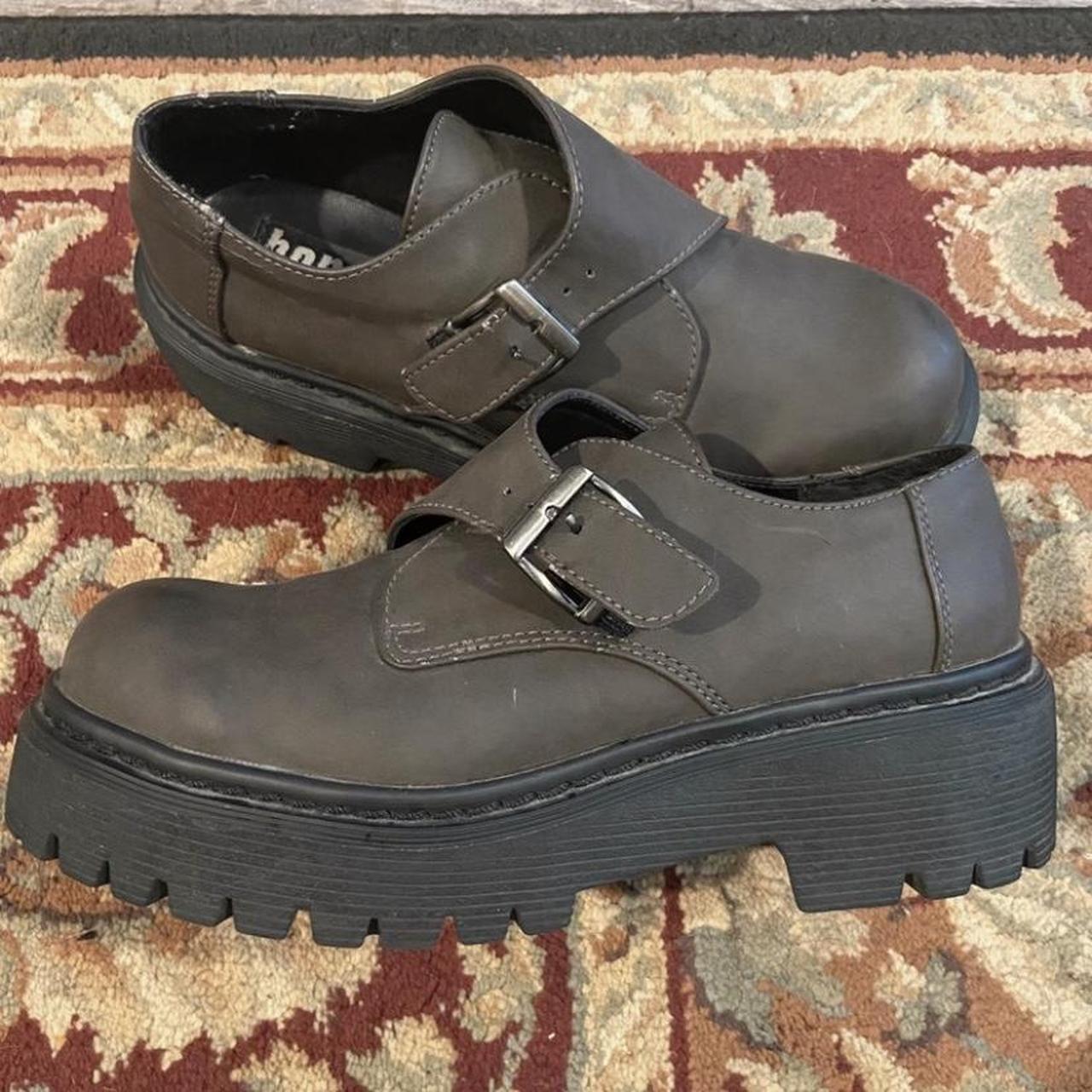 Y2k bongo platforms buckle sides platform... - Depop