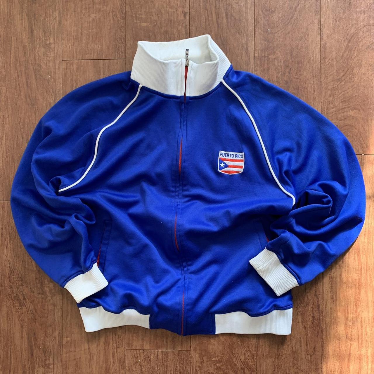 Puerto rico soccer/ track jacket - excellent... - Depop