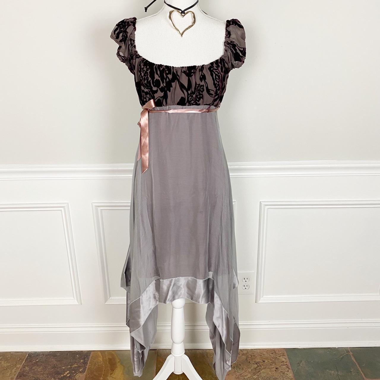 90s vintage cottage core renaissance style dress... - Depop