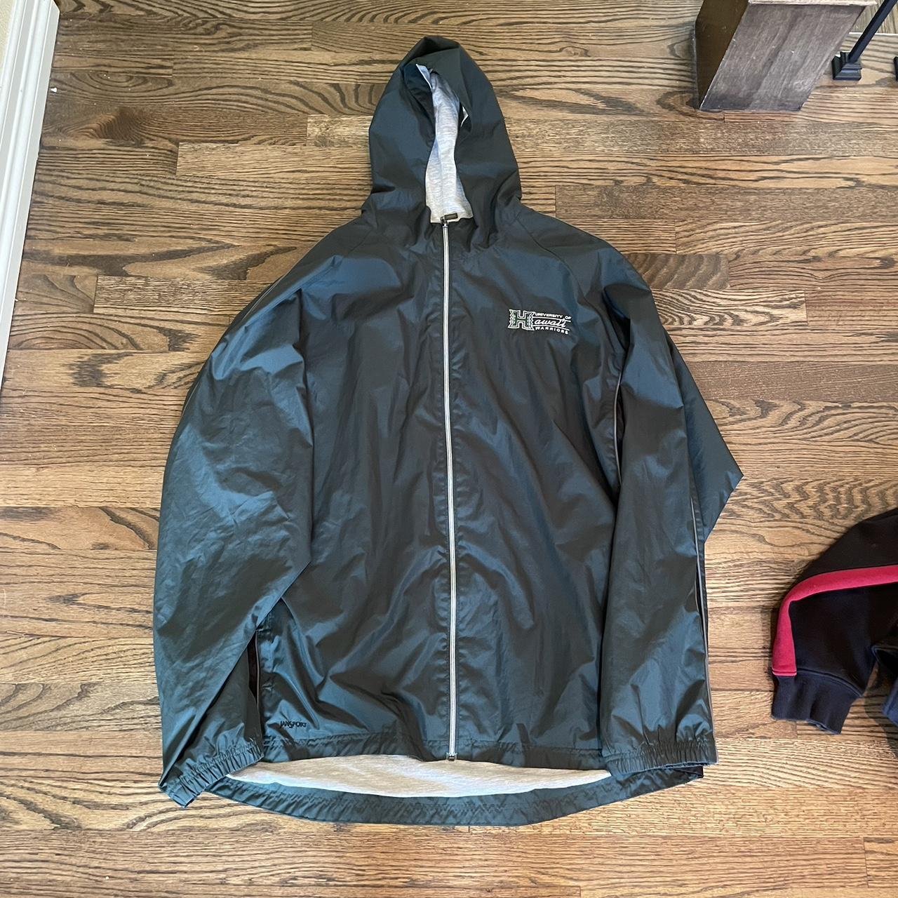 Y2K Hawaii Zip Up Windbreaker Hoodie -Size: XXL but... - Depop