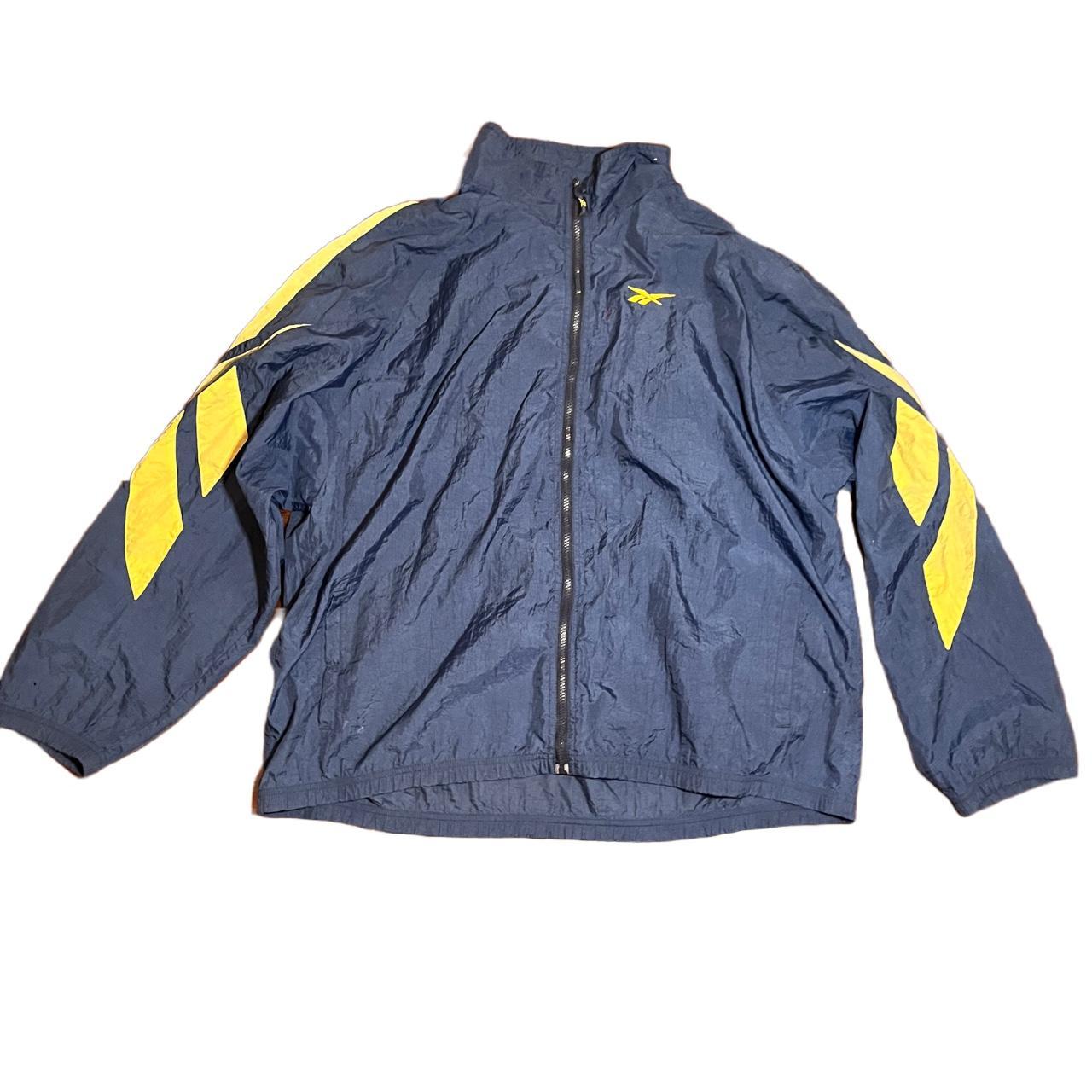 Vintage Reebok Jacket The things in the side are... - Depop