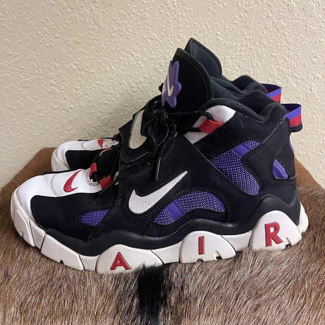 Nike Air Barrage QS Mid Raptors Hyper Grapes... | Depop