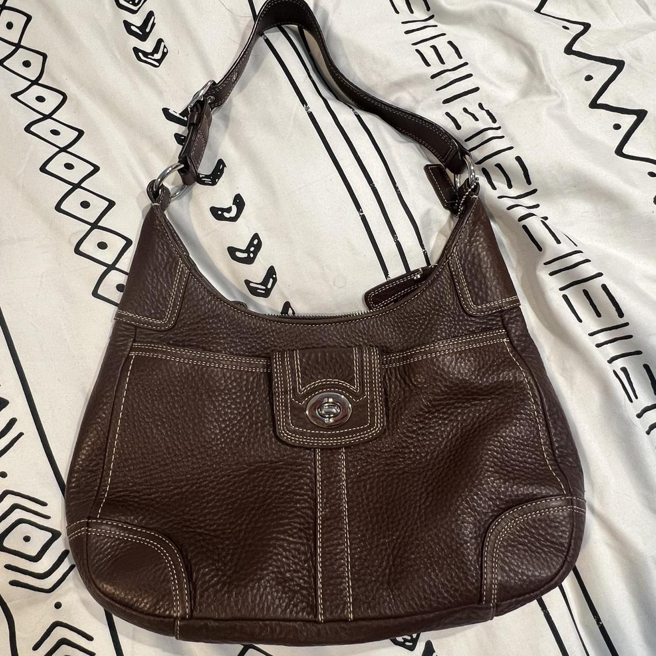 Coach Hamilton Pebbled Leather Hobo, EUC - Depop
