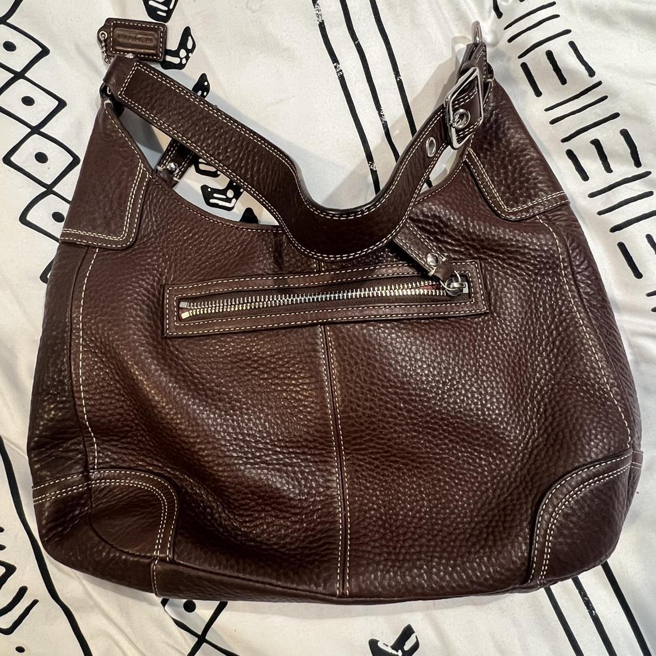 Coach Hamilton Pebbled Leather Hobo, EUC - Depop