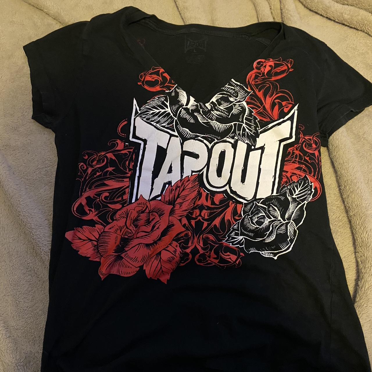 Tapout women’s Large super cool roses design and... - Depop