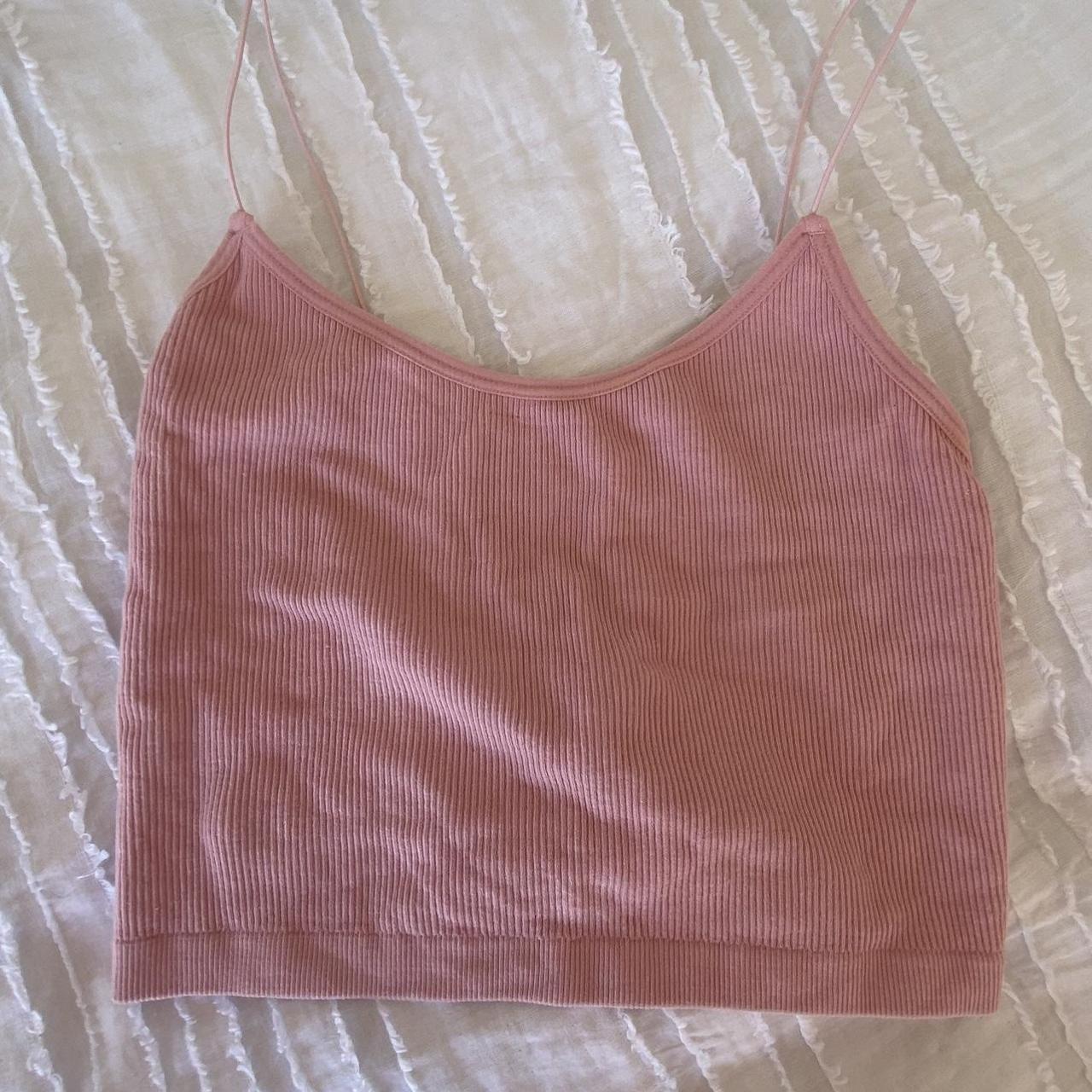 cute pink cropped tank top - it's from the mall but... - Depop