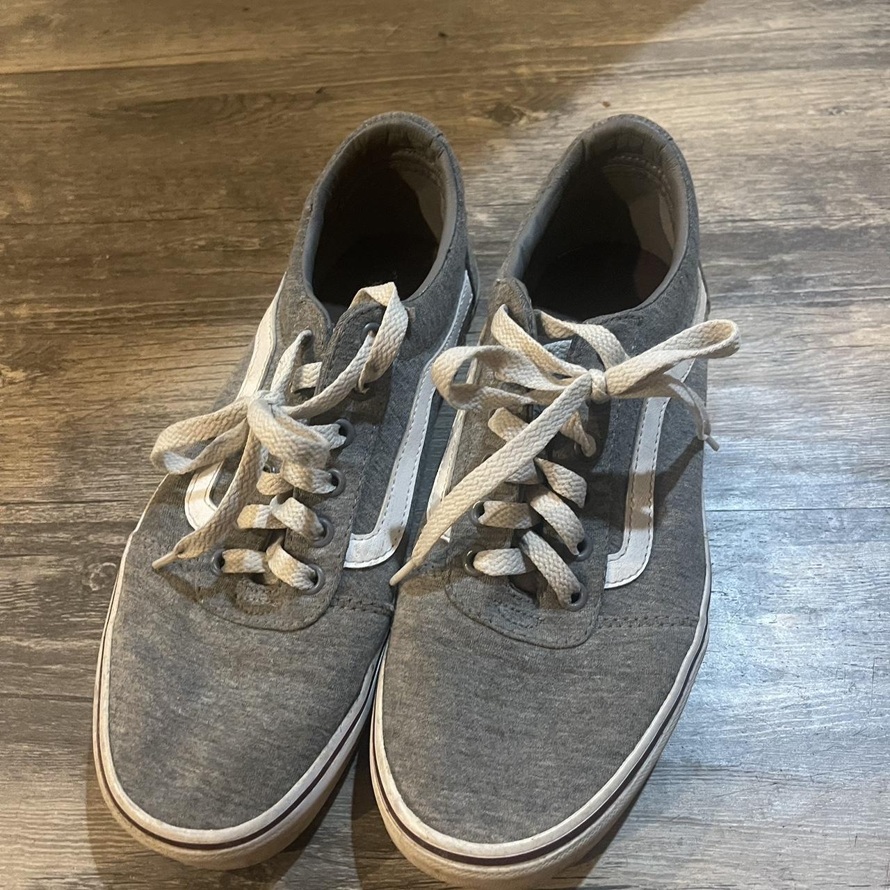 Grey vans Size 9.5 woman’s - Depop