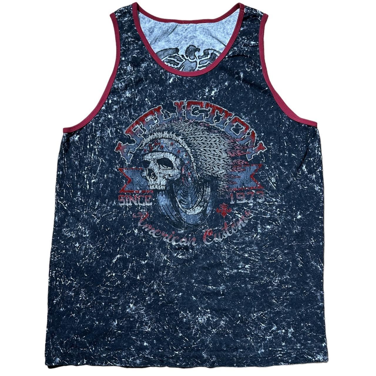 AFFLICTION REVERSIBLE 2 IN 1 TANK TOP MUSCLE SHIRT... - Depop