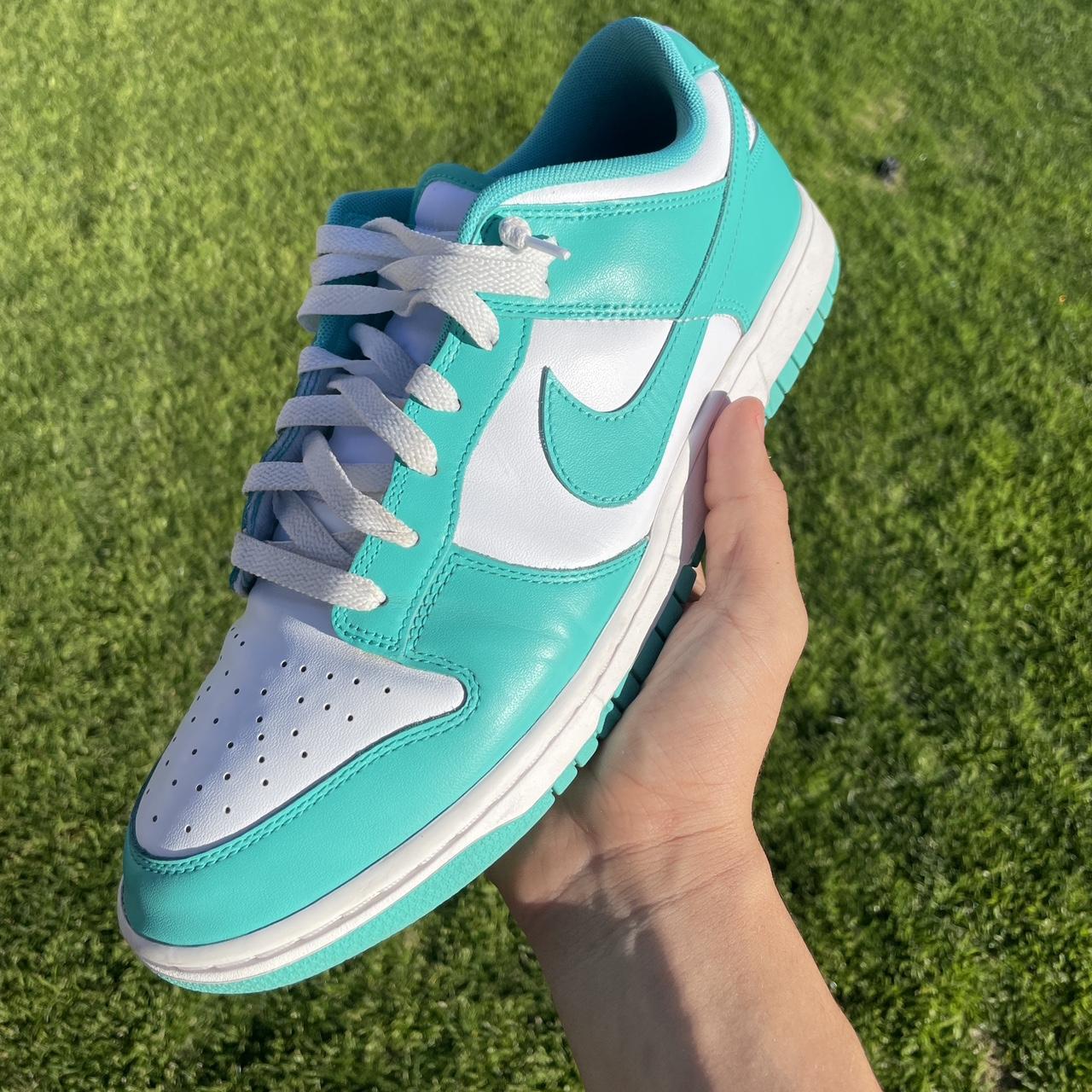 Nike Dunk Low Turquoise trainers #sneakerhead | Depop