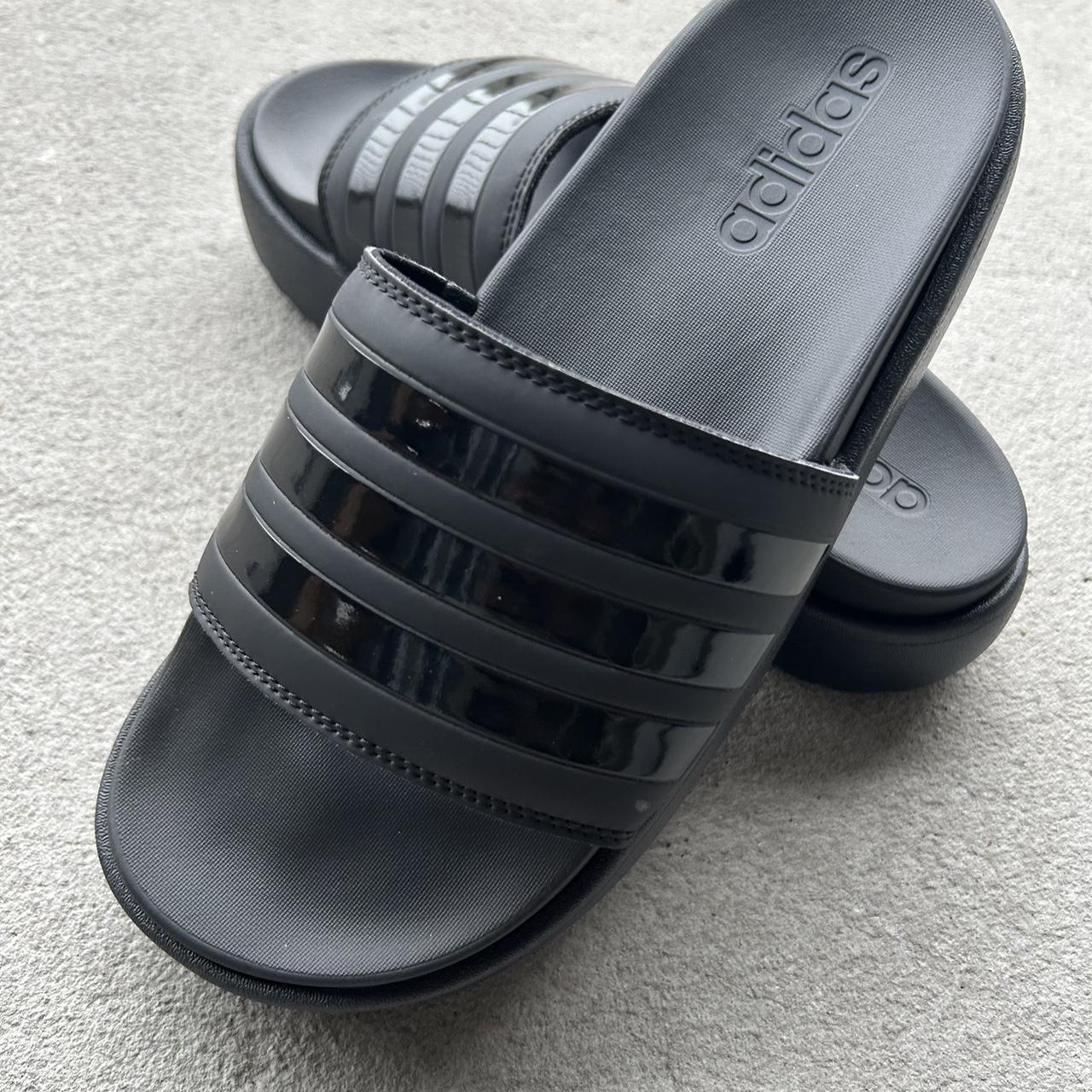 Adidas platform slides. Brand new no box. Size 9... - Depop