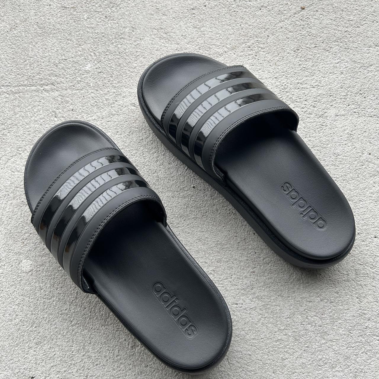 Adidas platform slides. Brand new no box. Size 9... - Depop