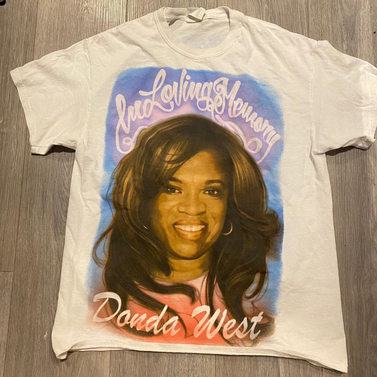Donda Merch Airbrush Tee “In Loving Memory”... - Depop