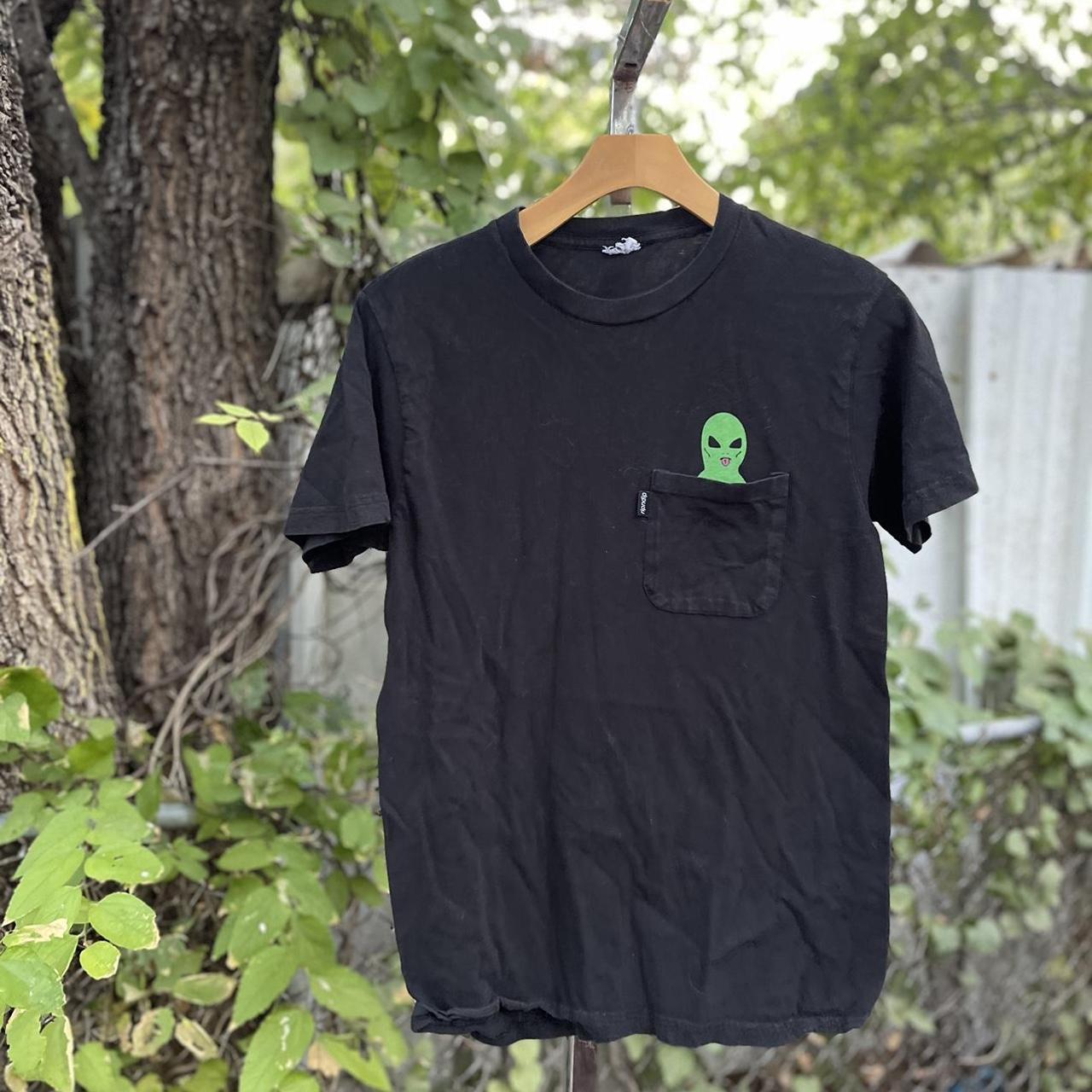 RipNDip Alien Pocket T Shirt Men’s Small Black Green... - Depop