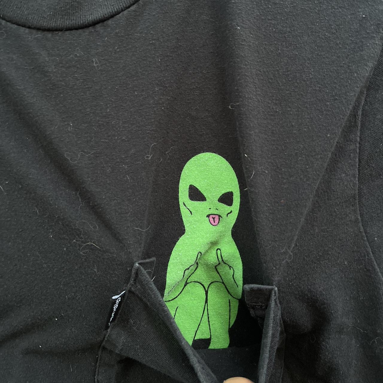 RipNDip Alien Pocket T Shirt Men’s Small Black Green... - Depop