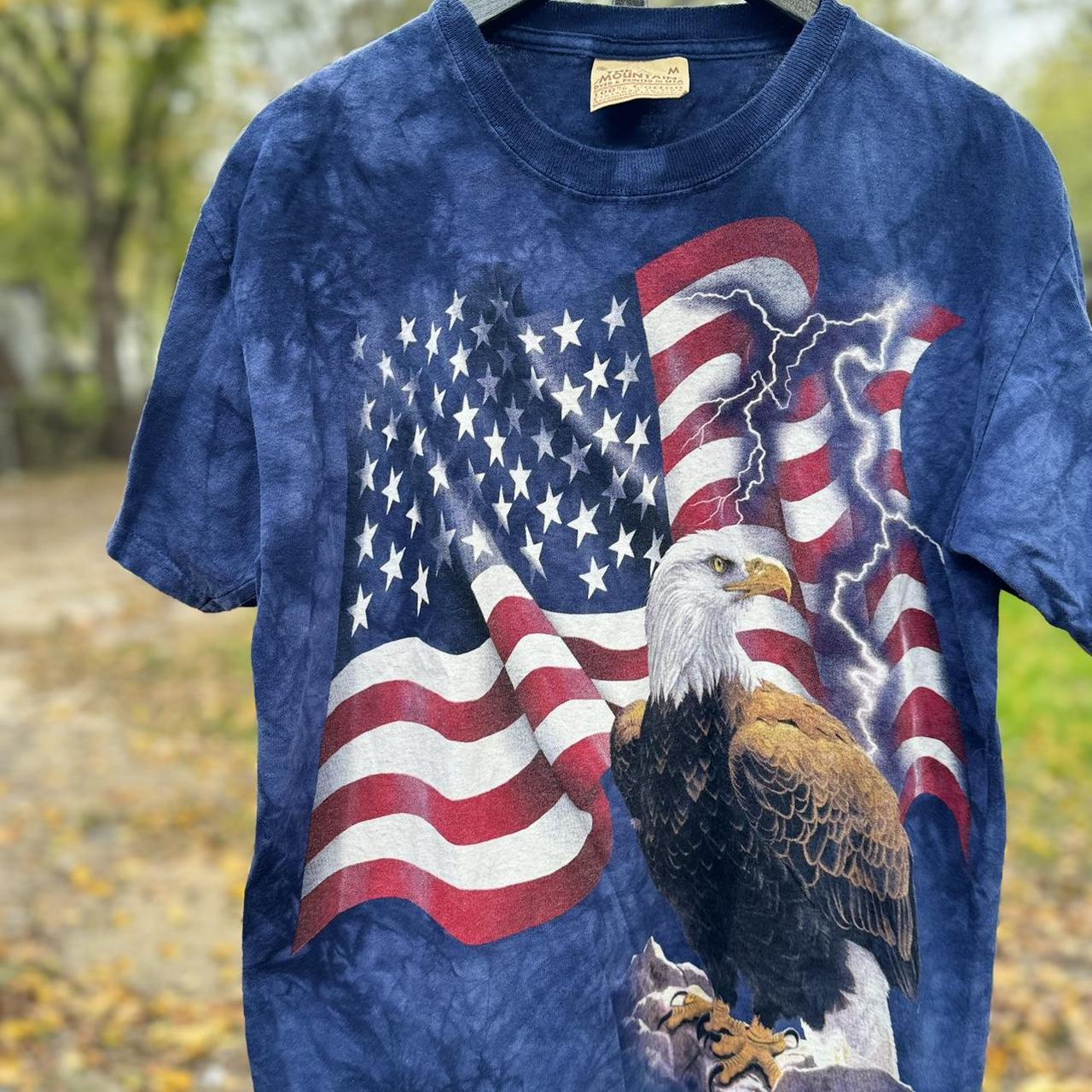 Vintage The Mountain Men’s Medium T-Shirt Eagle... - Depop