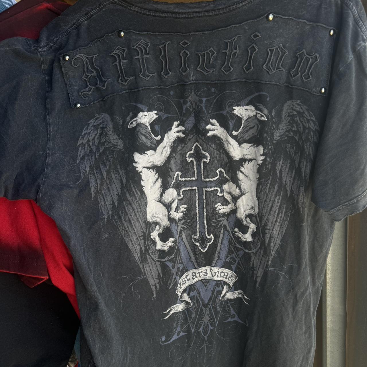 Affliction T-Shirt Size XL T-shirt is in good... - Depop