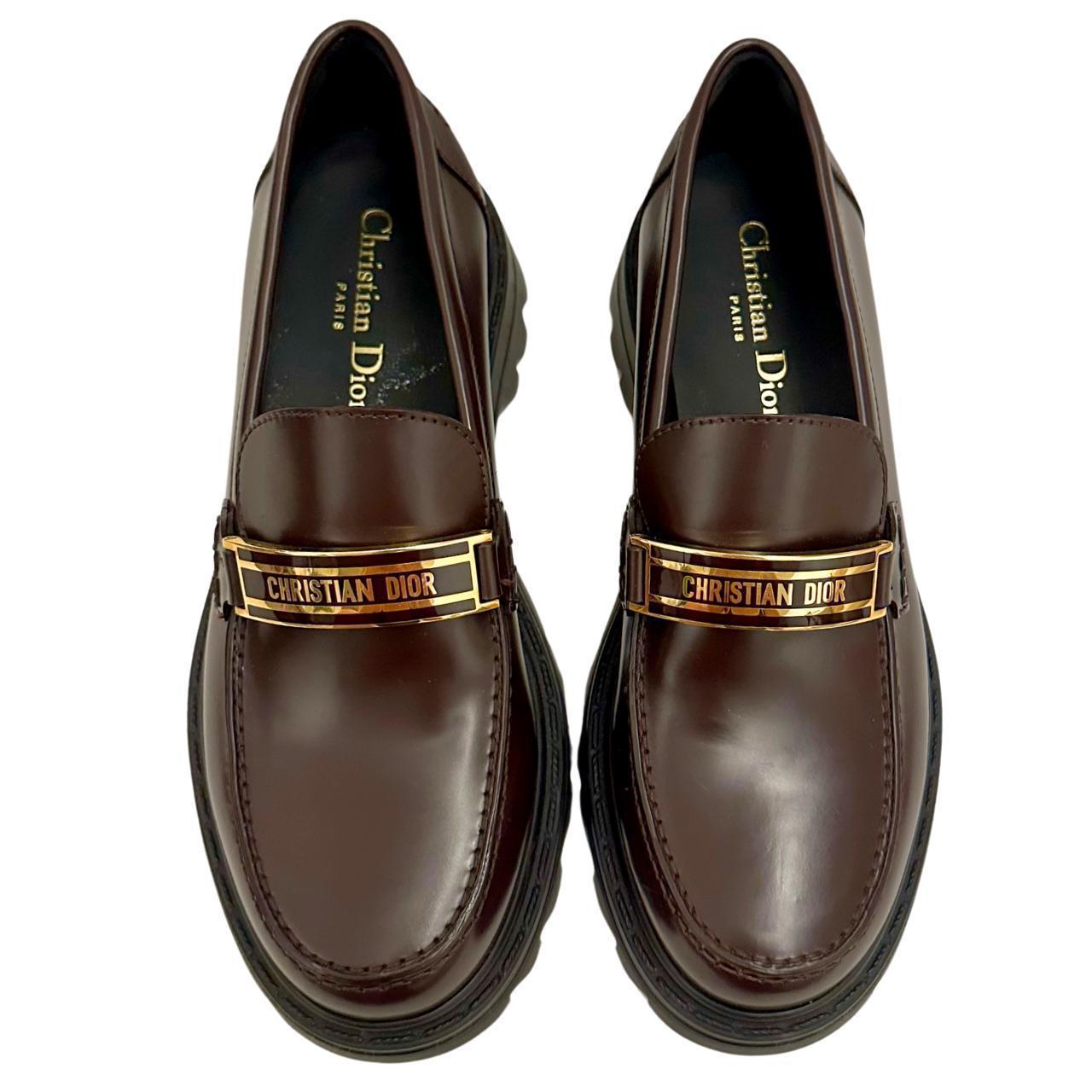 Dior Code Loafer in Oxblood Size 39 The Dior Code... - Depop