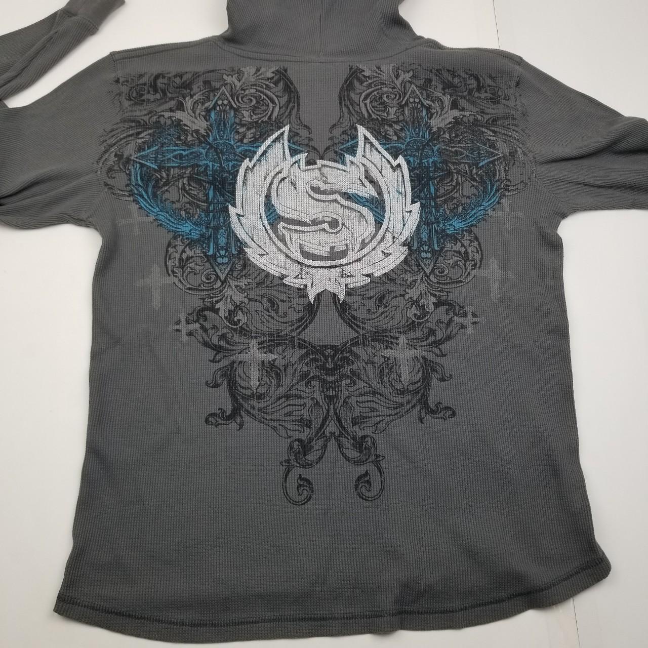 Cyber cross sinister thermal with hood Pit to... - Depop