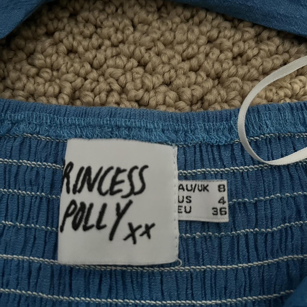 Blue princess Polly mini dress Size 4 so cute just... - Depop