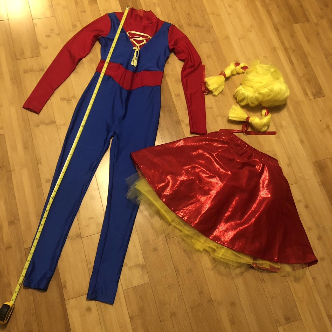 Child 2 pc Duloc (Shrek) costume with braided blonde... | Depop
