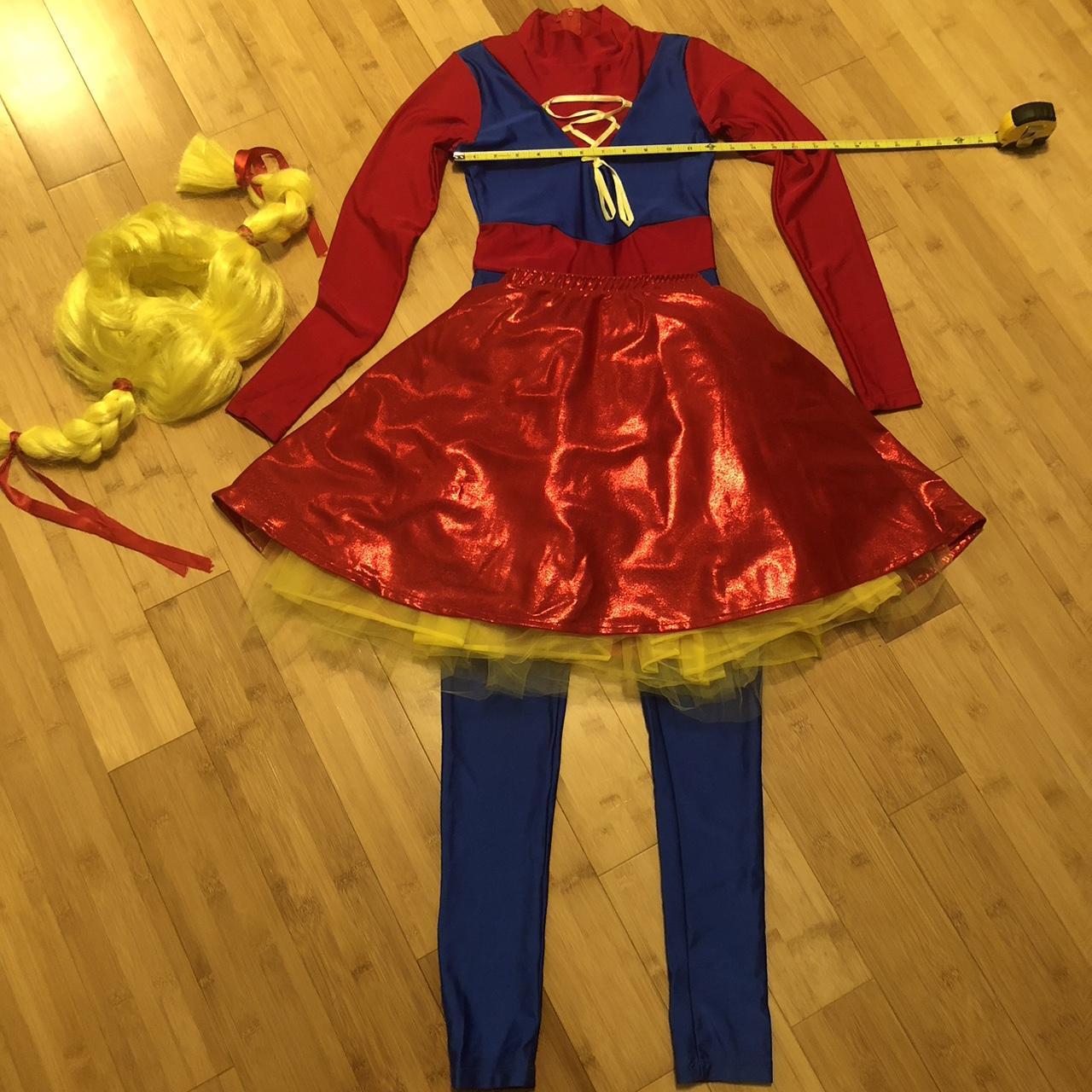 Child 2 pc Duloc (Shrek) costume with braided blonde... | Depop