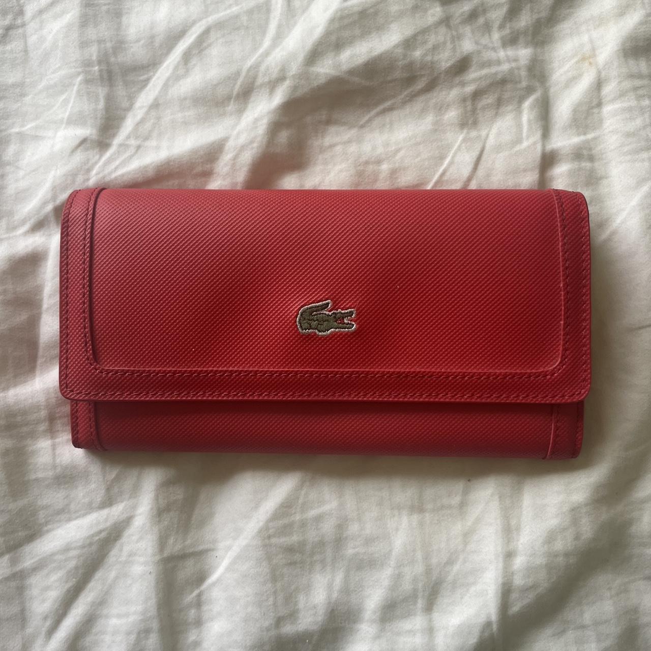 vintage red lacoste wallet. well condition ⭐️ 5$... - Depop