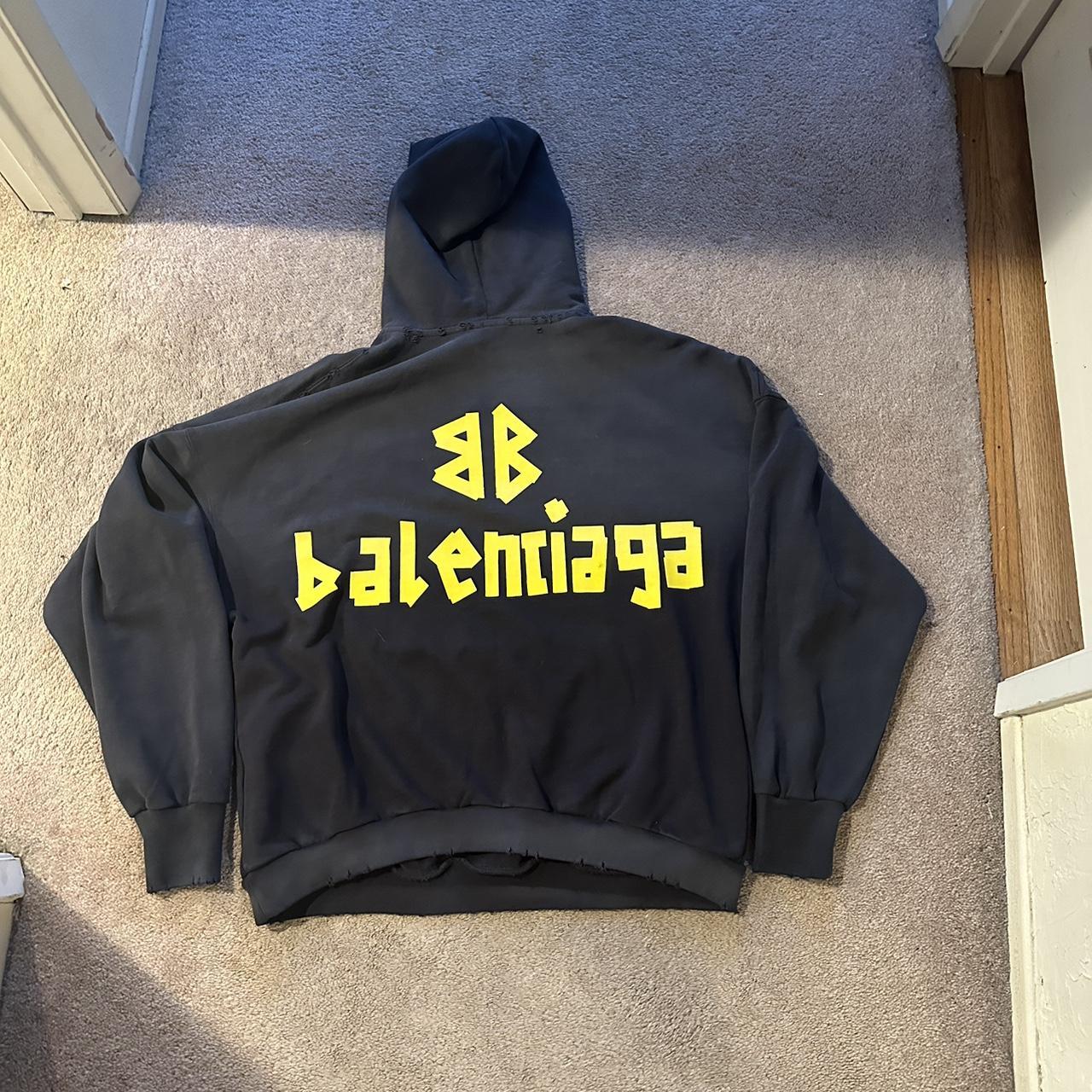 Name: Balenciaga Tape Hoodie 👽 Size : M Clothing... - Depop