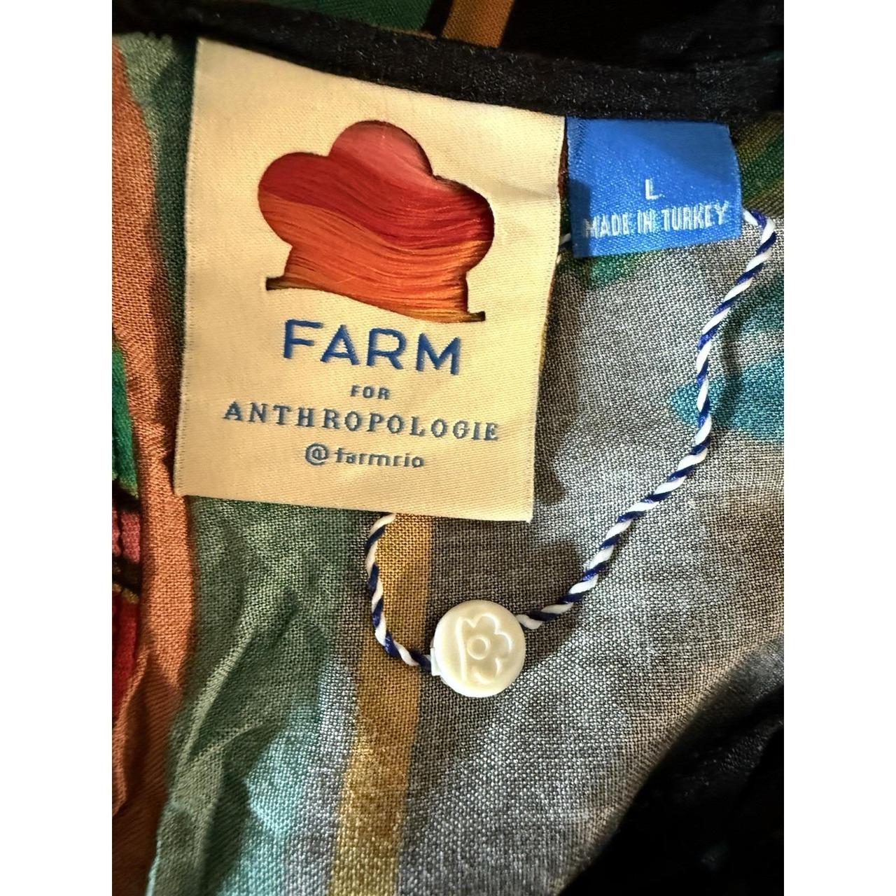 FARM Rio for Anthropologie Tropical Floral Dress... | Depop