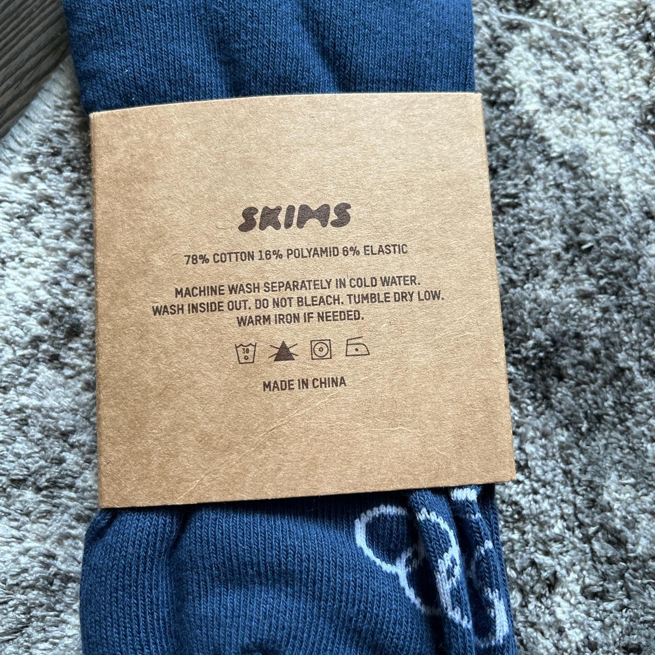 Limited edition skims crew socks. Team USA. - Depop