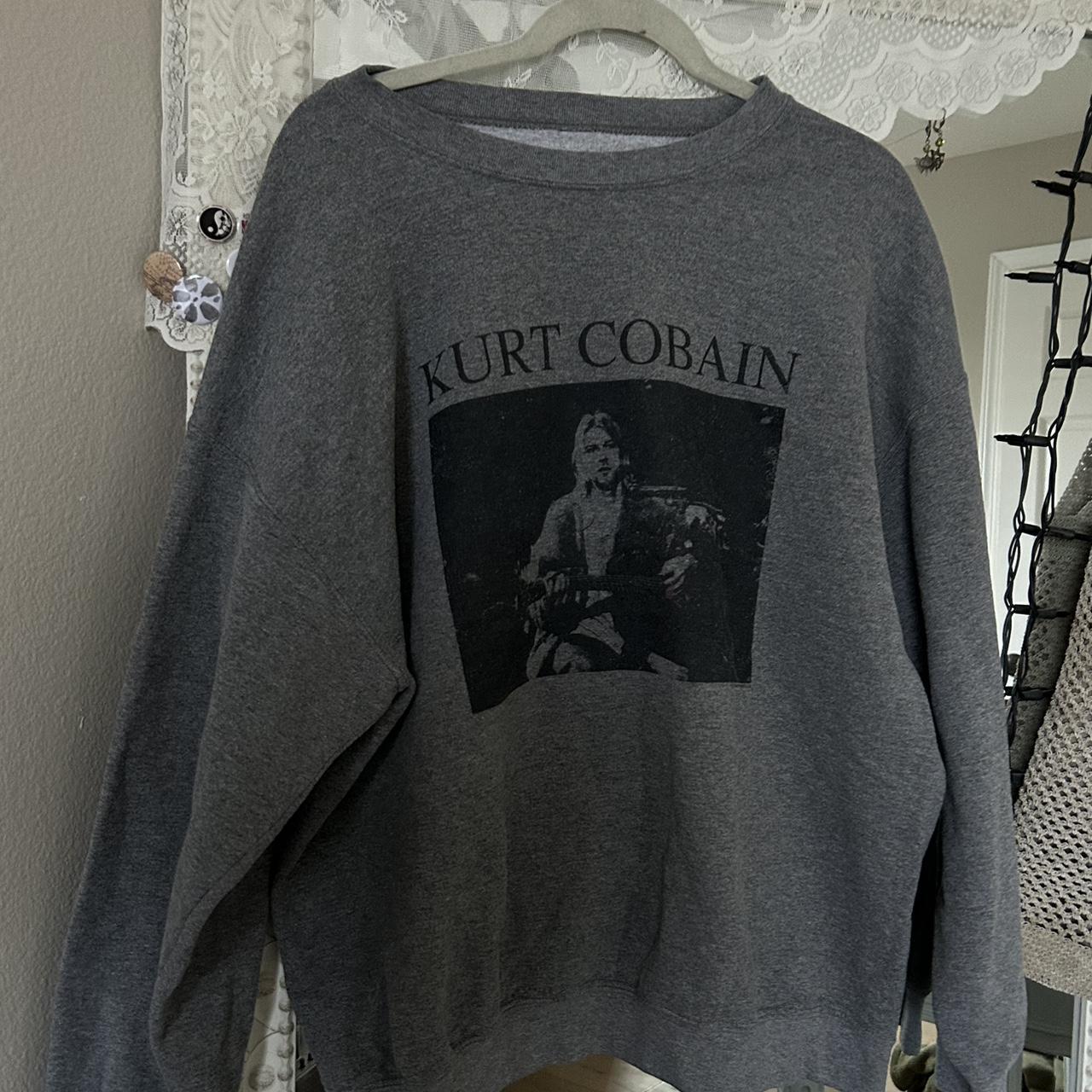 Kurt Cobain crew neck Oversized kurt cobain merch... - Depop