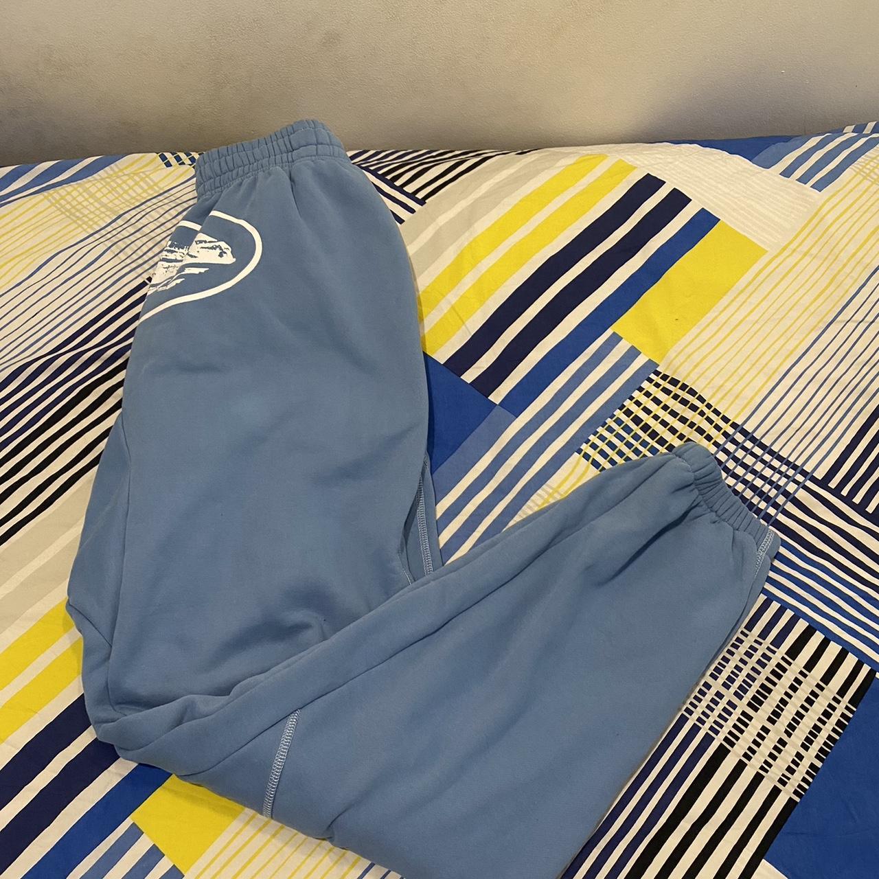 Corteiz “Baby Blue” track pants - Depop