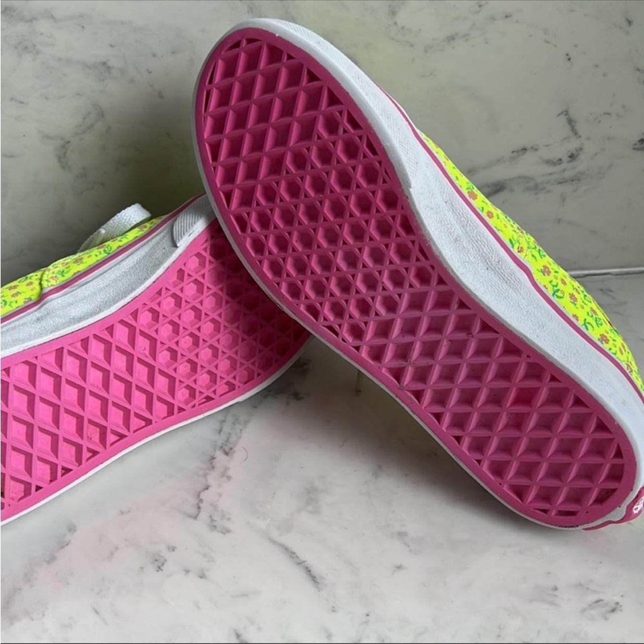 VANS Shoes Yellow Ditsy Floral Low Top Sneakers... - Depop