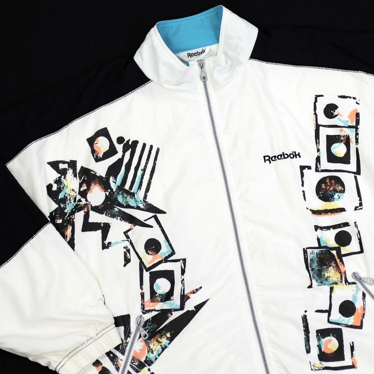 Vintage Reebok bomber jacket Original 90s Reebok... - Depop