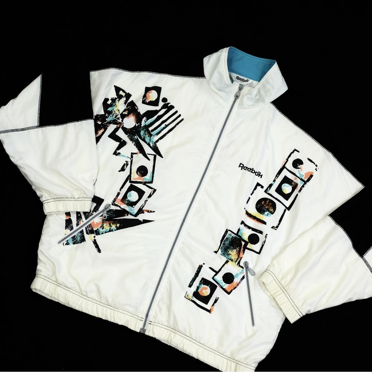 Vintage Reebok bomber jacket Original 90s Reebok... - Depop