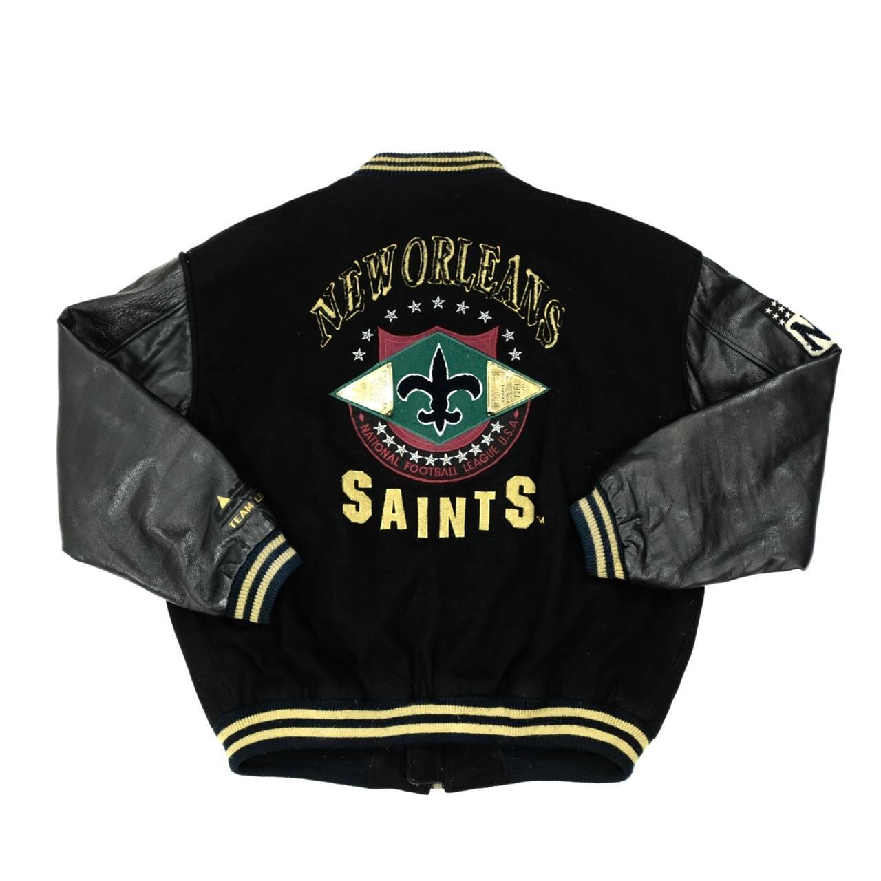 Vintage NFL New Orleans Saints bomber jacket... - Depop