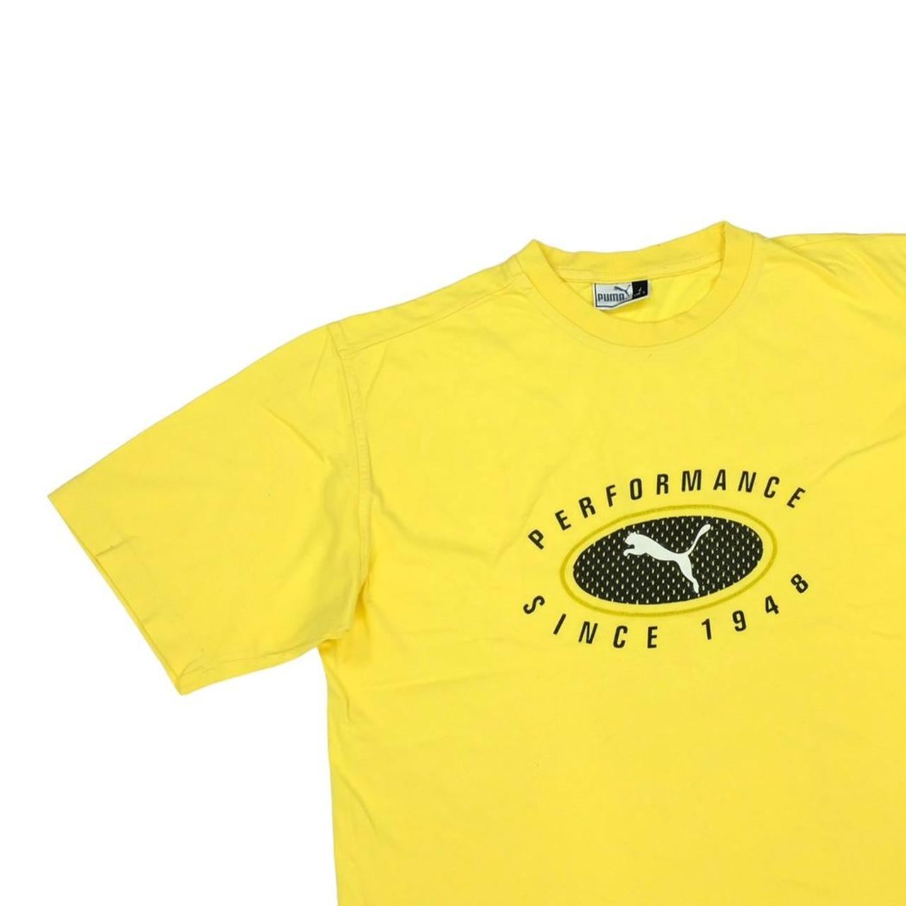 PUMA t-shirt Vintage 90s PUMA logo t-shirt. Cotton... - Depop