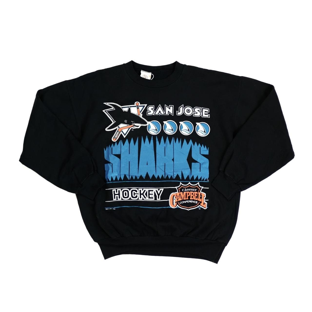 San Jose Sharks jumper Vintage 90s NHL San Jose... - Depop