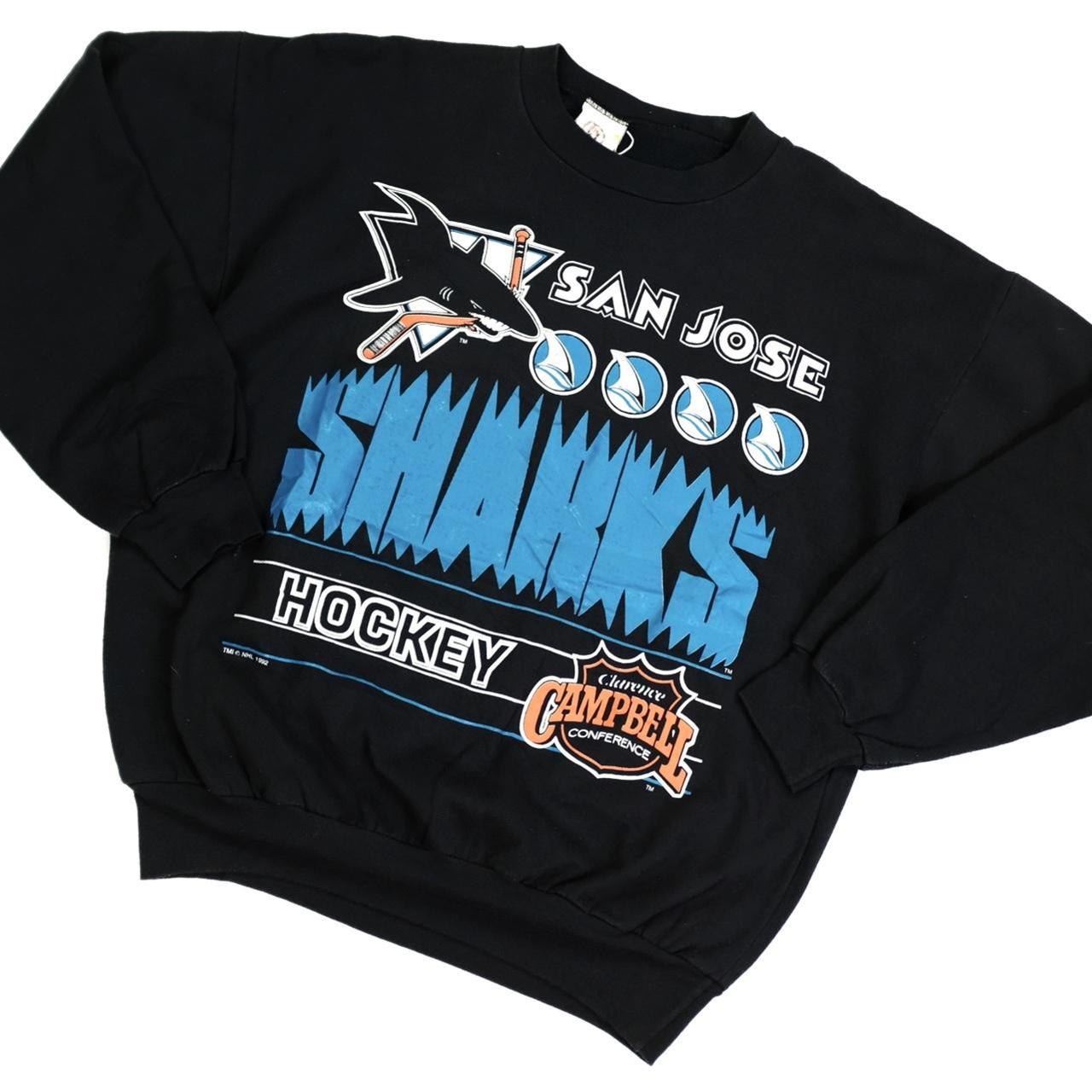 San Jose Sharks jumper Vintage 90s NHL San Jose... - Depop