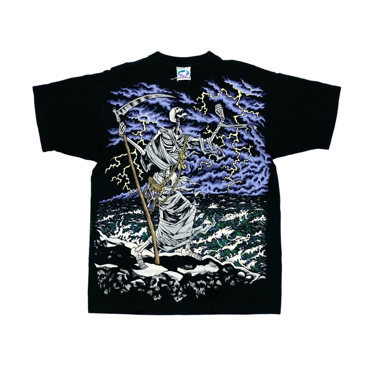 Ian Bohorquez 1994 Liquid Blue t-shirt Grateful... - Depop