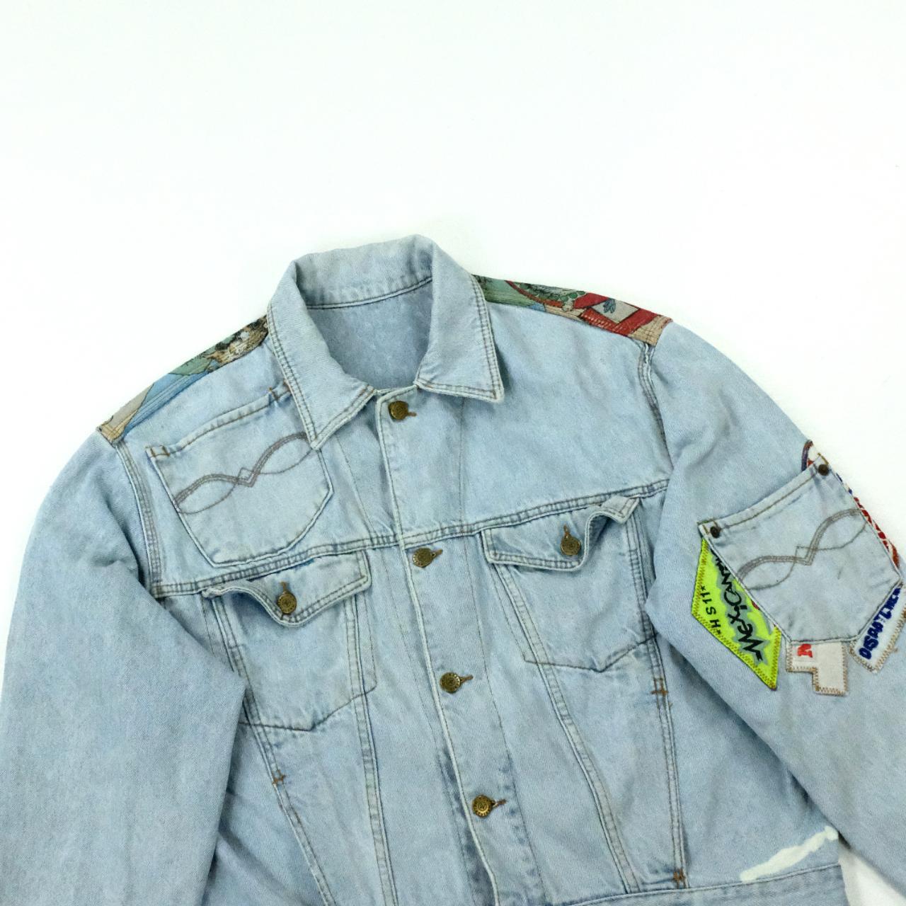 Patched Denim Jacket Vintage Patched denim jacket.... | Depop