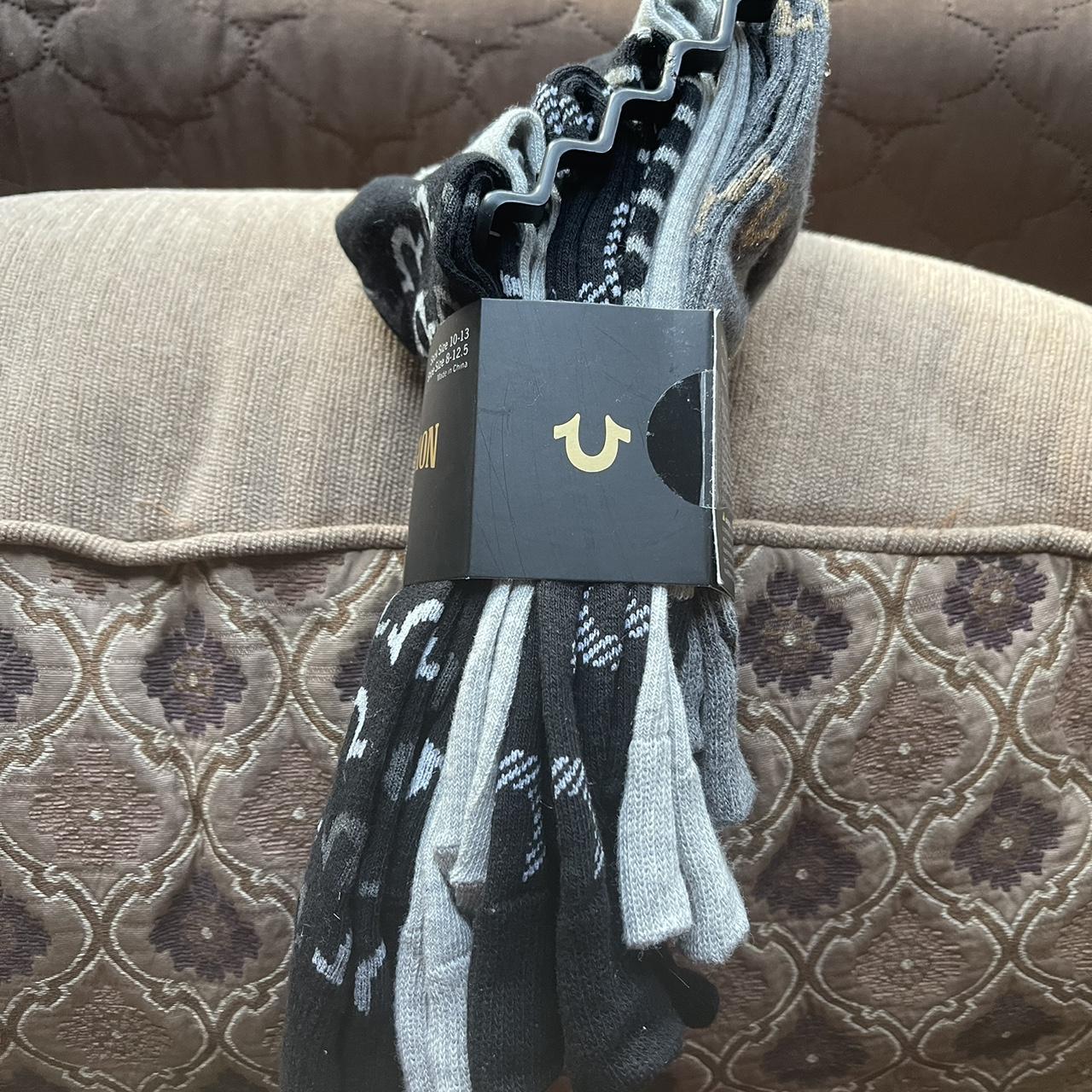 New 6 Pack True Religion Socks Size L 8-12 - Depop