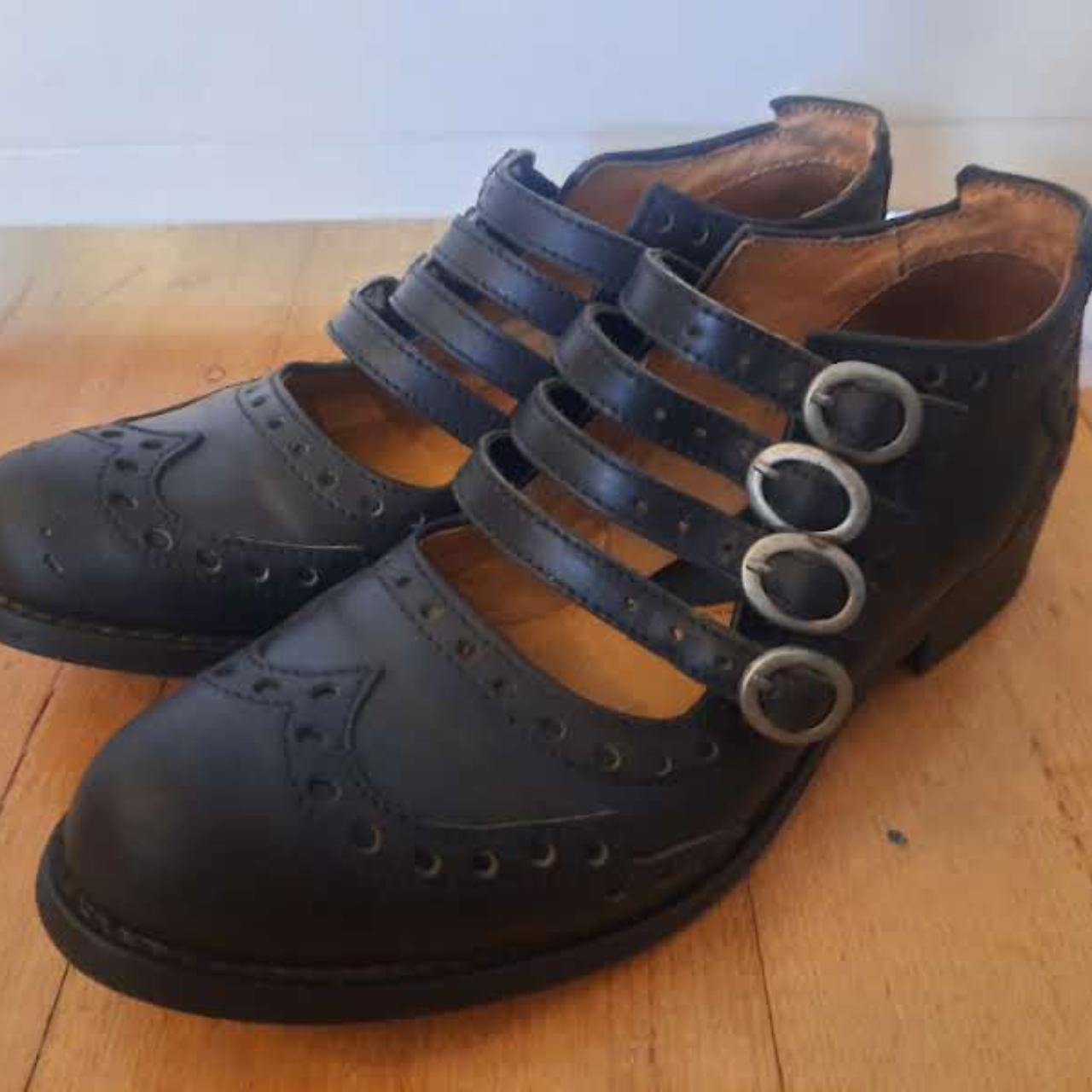 FLUEVOGS: Alli Black Buckle Brogues - 4 Handmade... - Depop