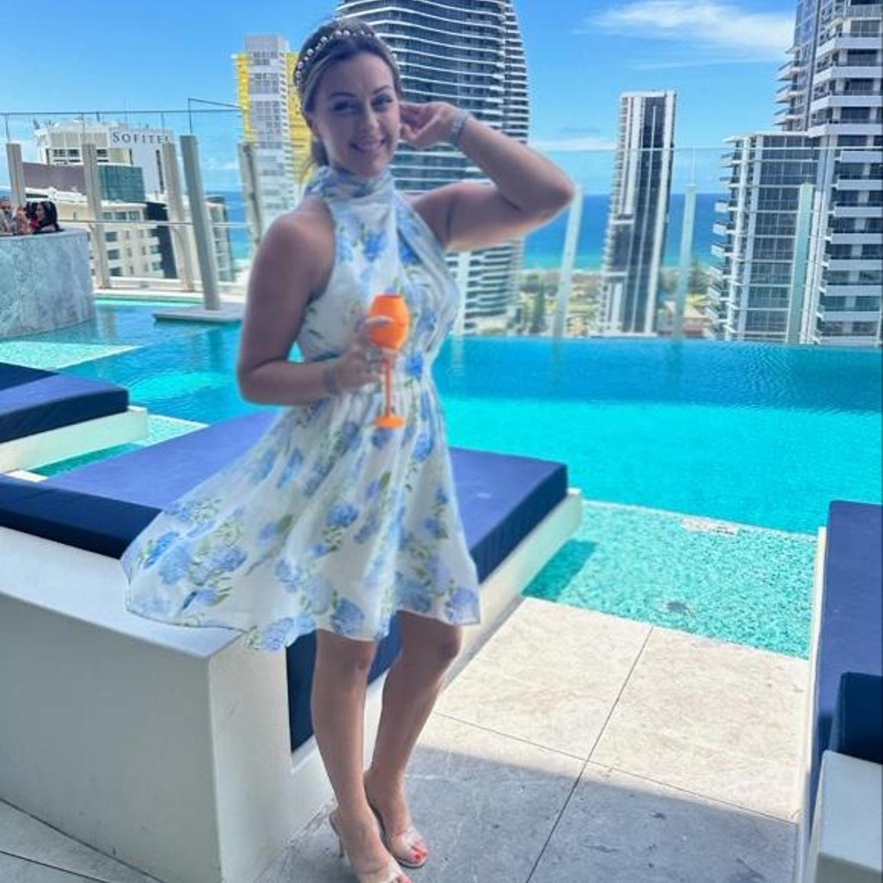 Sheike printed dress, worn once an laundered. In... - Depop